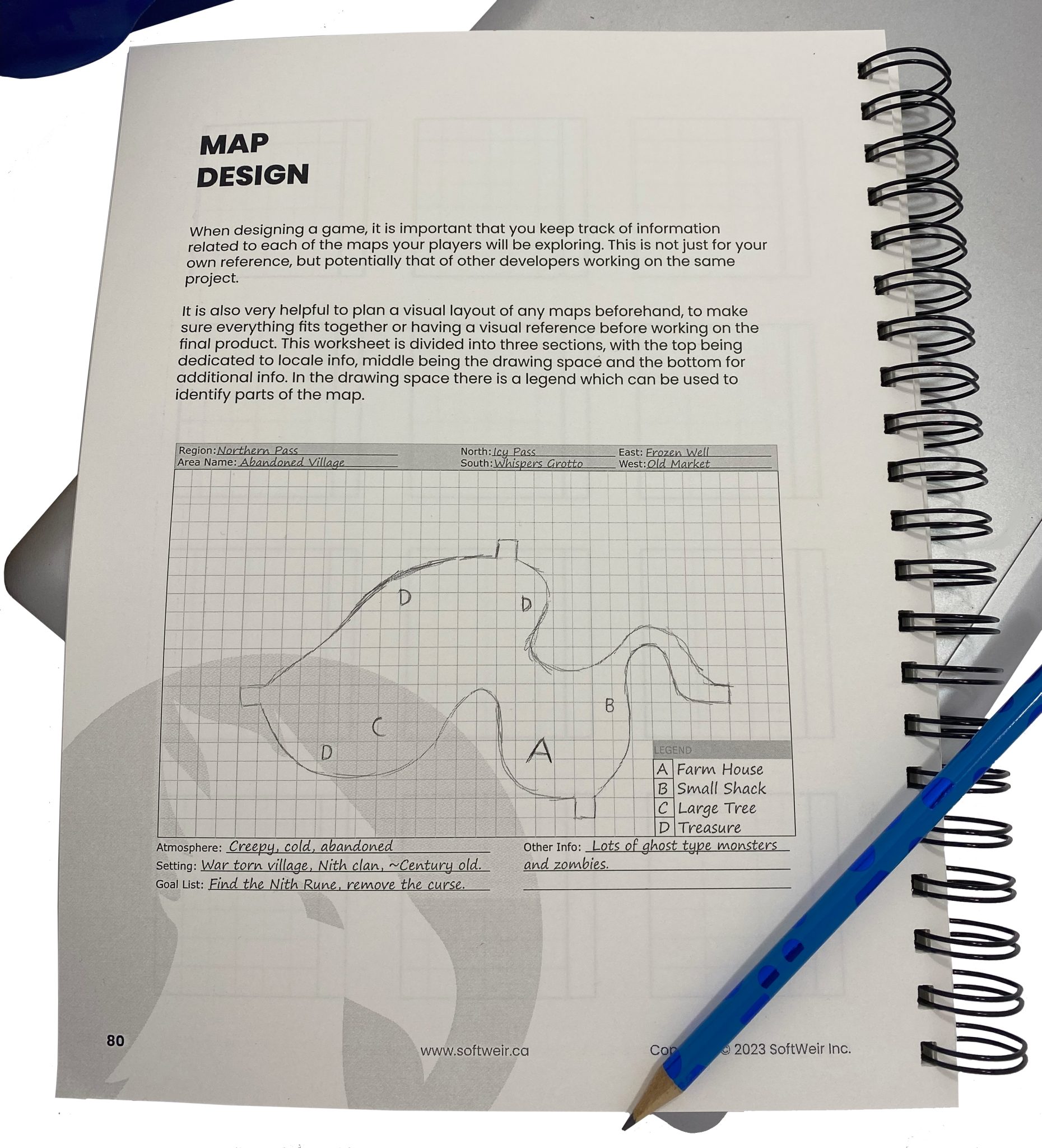 Video Game Design Workbook | SoftWeir Inc.